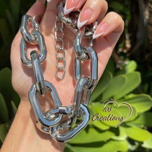 108 Creations | Jewelry | Super Chunky Thick Chain Necklace | Poshmark